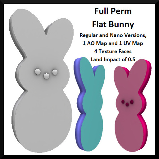 Second Life Marketplace - Full Perm Flat Bunny